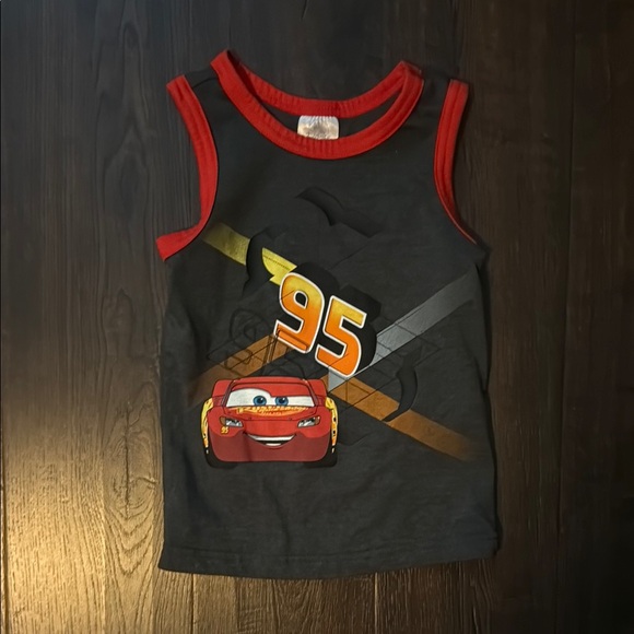 Disney | Shirts & Tops | Disney Cars Tank Top Black And Red | Poshmark